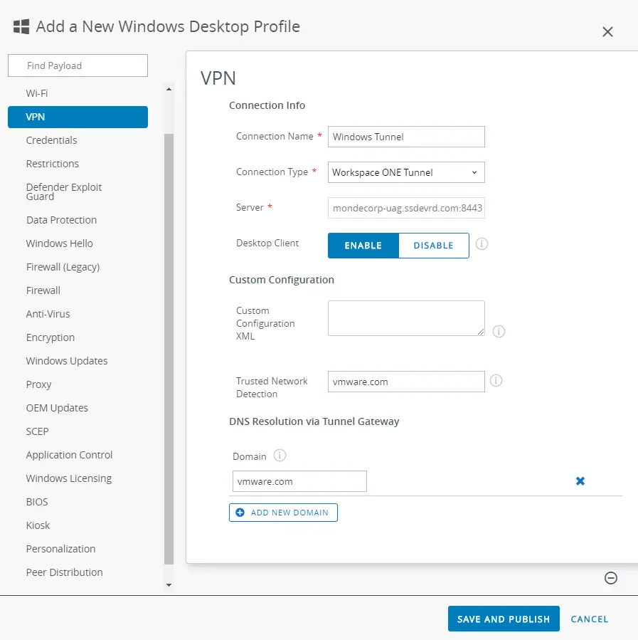 How to setup the new Workspace ONE Tunnel Windows Desktop Application ...